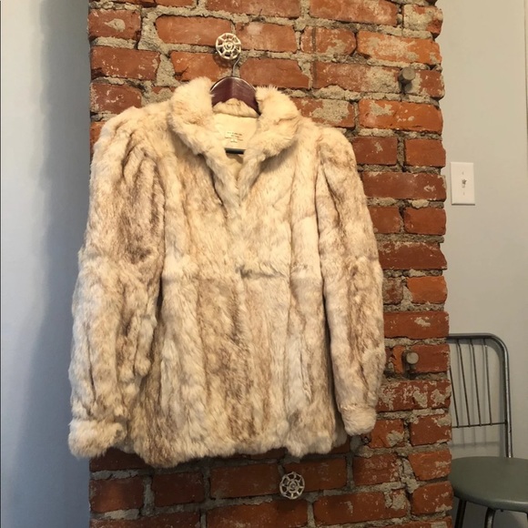 Jackets & Coats | Vintage Satin Lined Genuine Rabbit Fur Coat | Poshmark